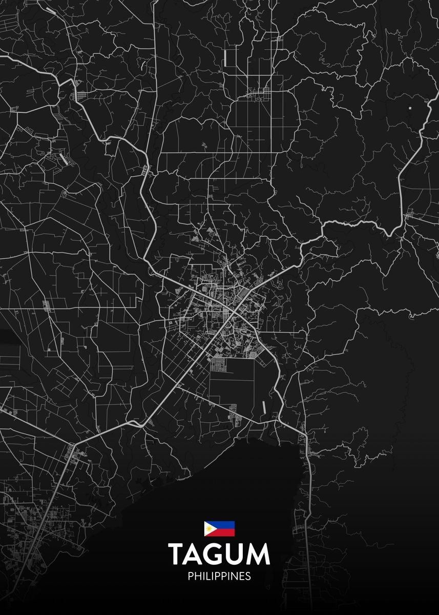 'Tagum PH' Poster, picture, metal print, paint by IMR Designs | Displate