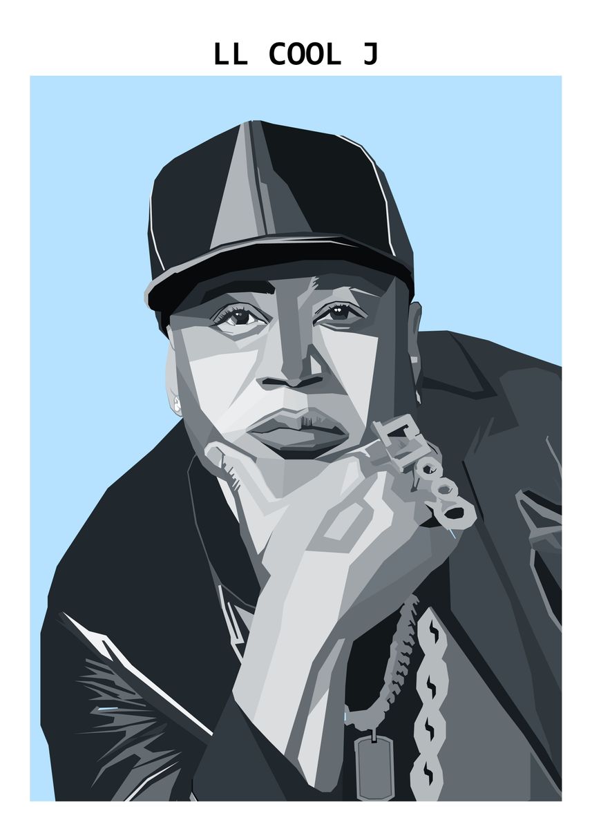 'LL Cool J rapper' Poster, picture, metal print, paint by NGUYEN DINH ...