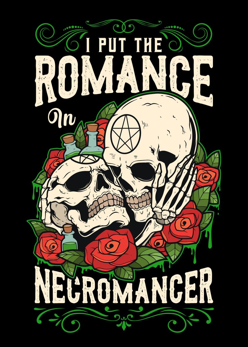'Necromancer Romance' Poster, picture, metal print, paint by B Cubed ...