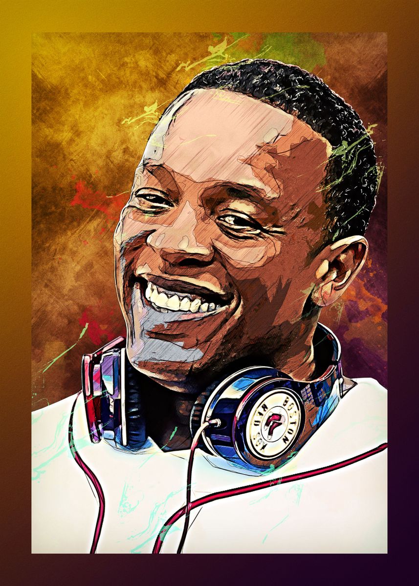 'Dr Dre' Poster, picture, metal print, paint by Alva Donna | Displate