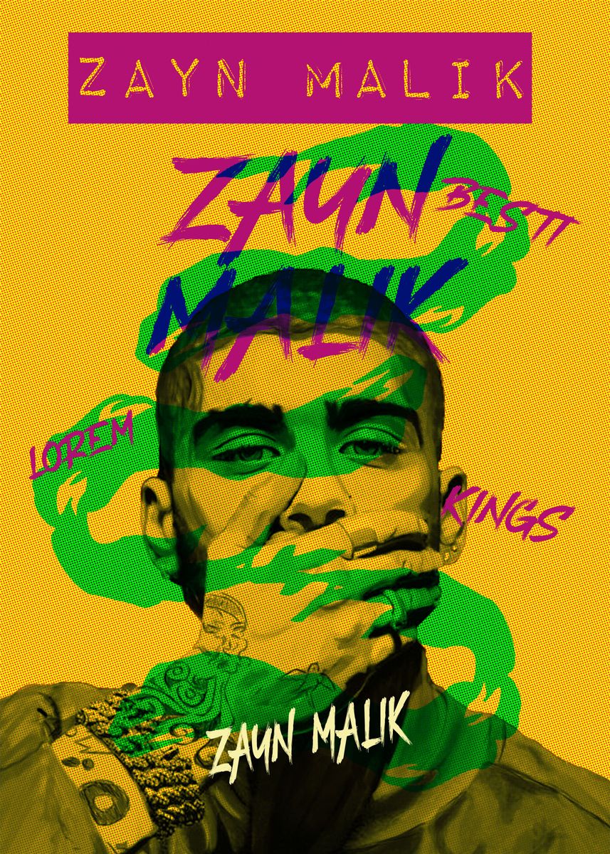 'Zayn Malik Vintage' Poster, picture, metal print, paint by UltraSnail ...