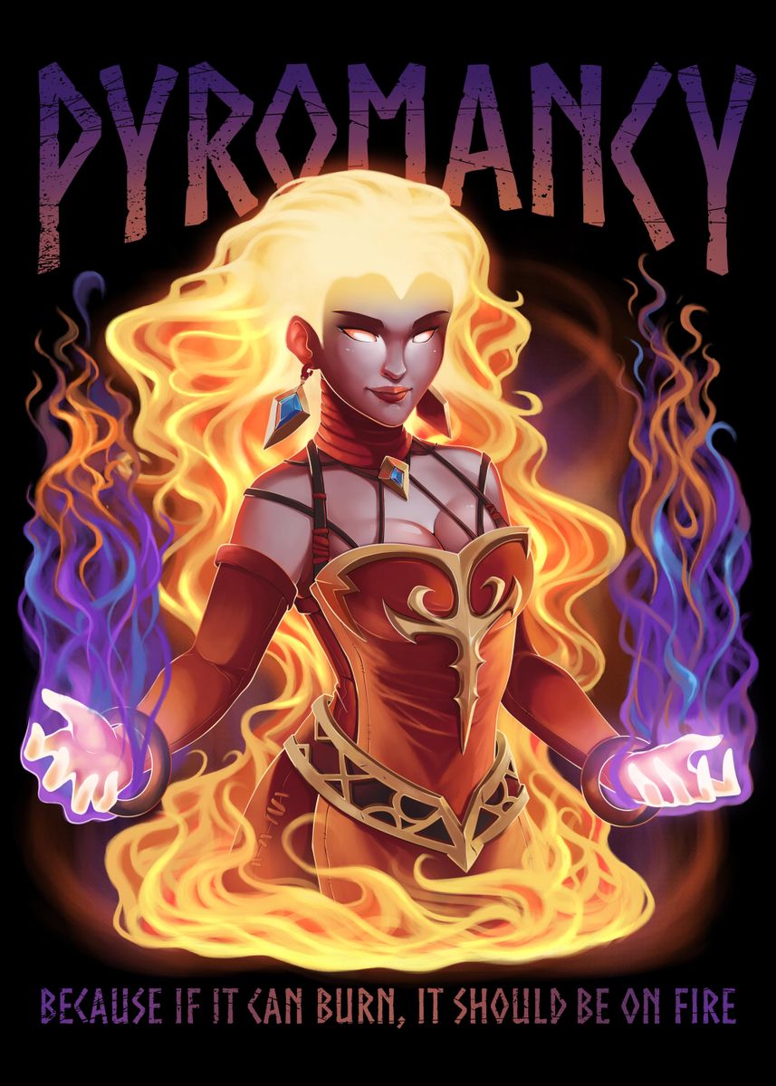 'Pyromancy' Poster, picture, metal print, paint by B Cubed Designs ...