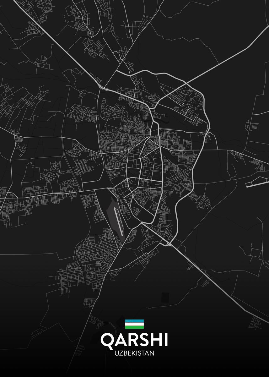 'Qarshi UZ' Poster, picture, metal print, paint by IMR Designs | Displate