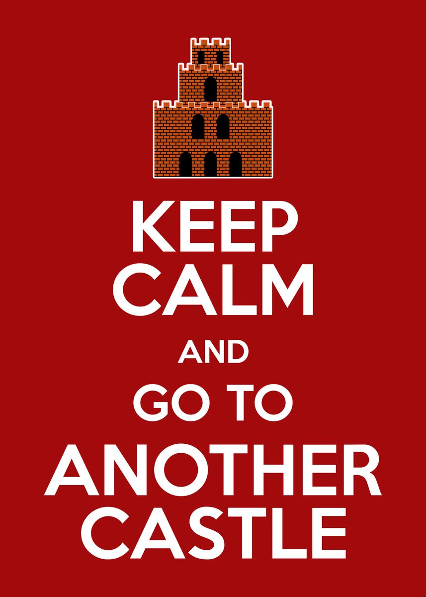 'Go to Another Castle' Poster, picture, metal print, paint by Retro ...