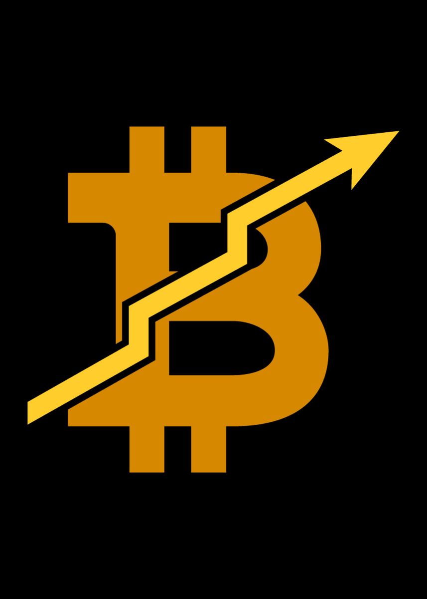 'Bitcoin B Symbol trader' Poster, picture, metal print, paint by Max ...