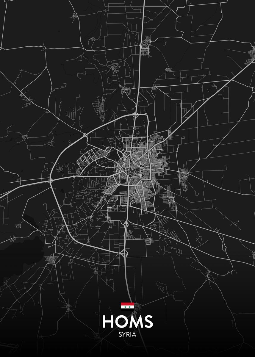 'Homs SY' Poster, picture, metal print, paint by IMR Designs | Displate