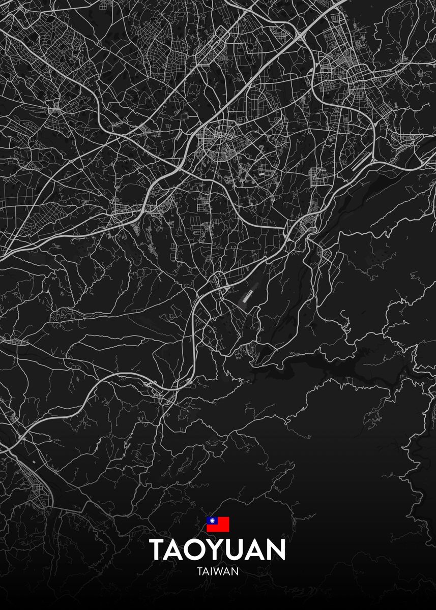 'Taoyuan TW' Poster, picture, metal print, paint by IMR Designs | Displate