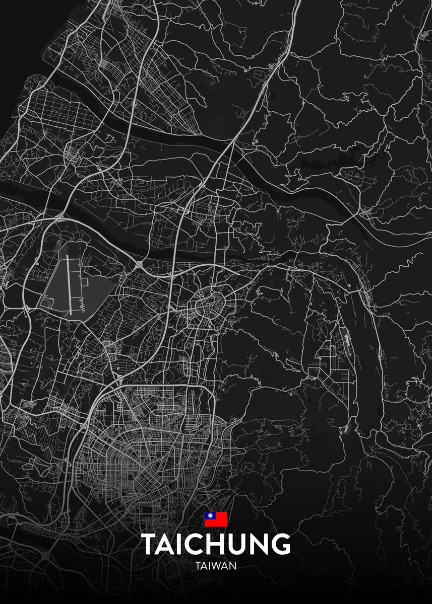 'Taichung TW' Poster by IMR Designs | Displate