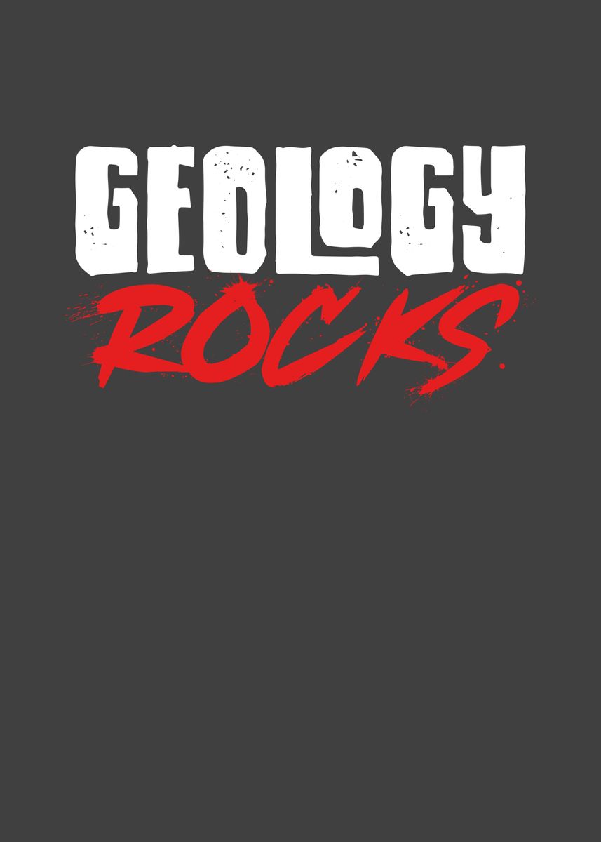 'Geologist rocks' Poster, picture, metal print, paint by BeMi | Displate