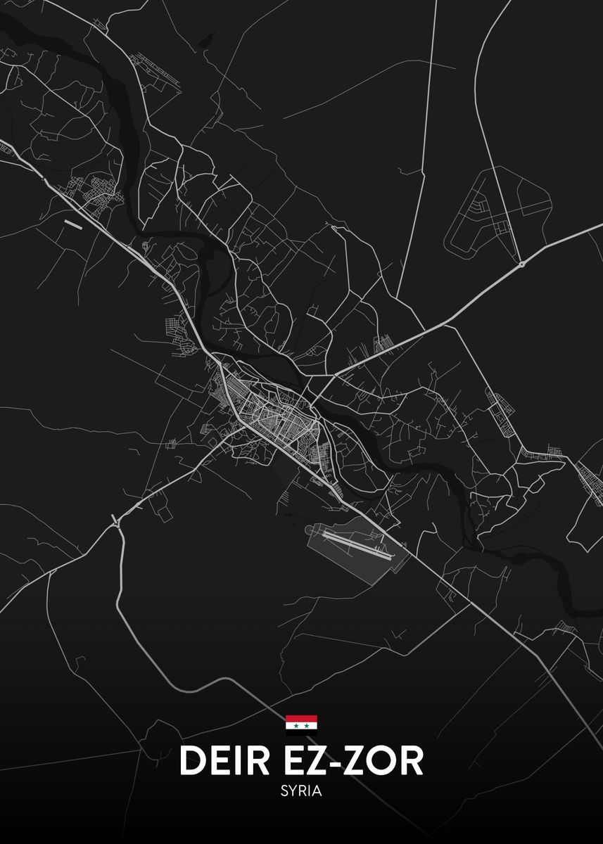 'Deir Ez Zor SY' Poster, picture, metal print, paint by IMR Designs ...