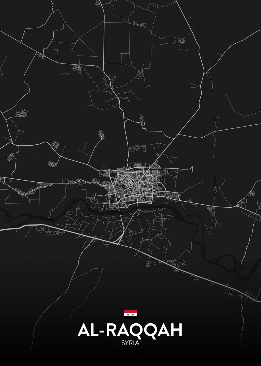 'Al Raqqah SY' Poster, picture, metal print, paint by IMR Designs ...