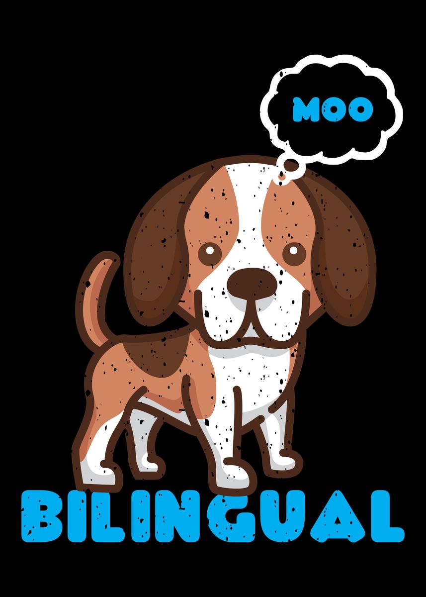 'Bilingual Spanish Polyglot' Poster, picture, metal print, paint by ...