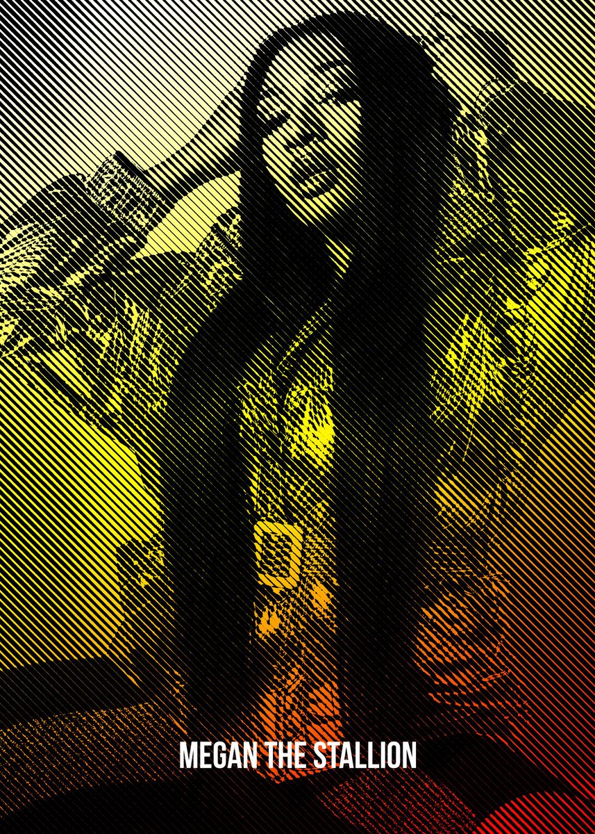 'megan thee stallion' Poster, picture, metal print, paint by Top ...