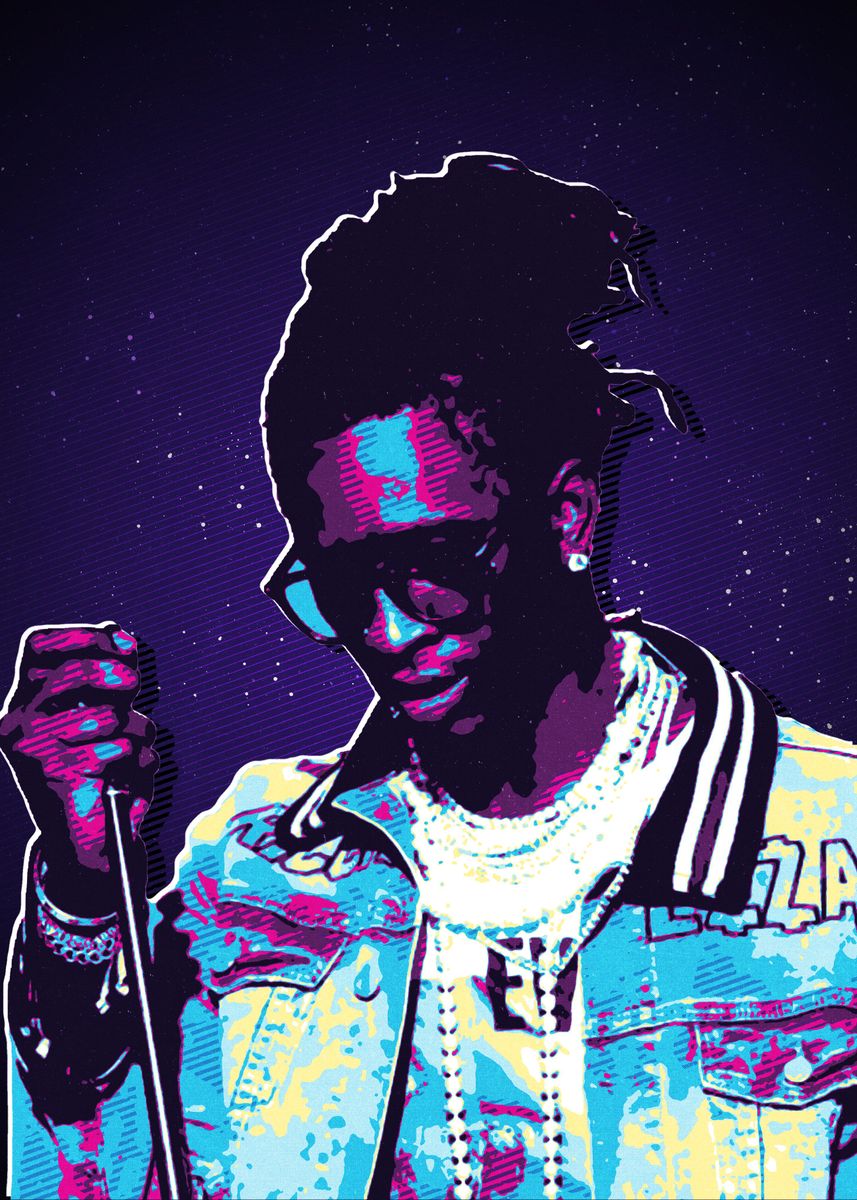 'Young Thug Rapper' Poster by Michael Grissham | Displate
