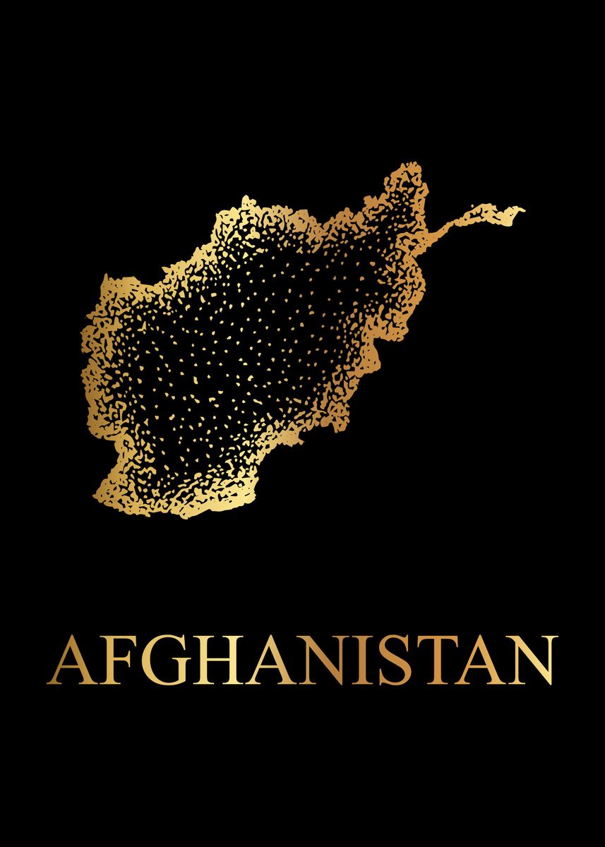 'Afghanistan Map' Poster by Maricris M | Displate