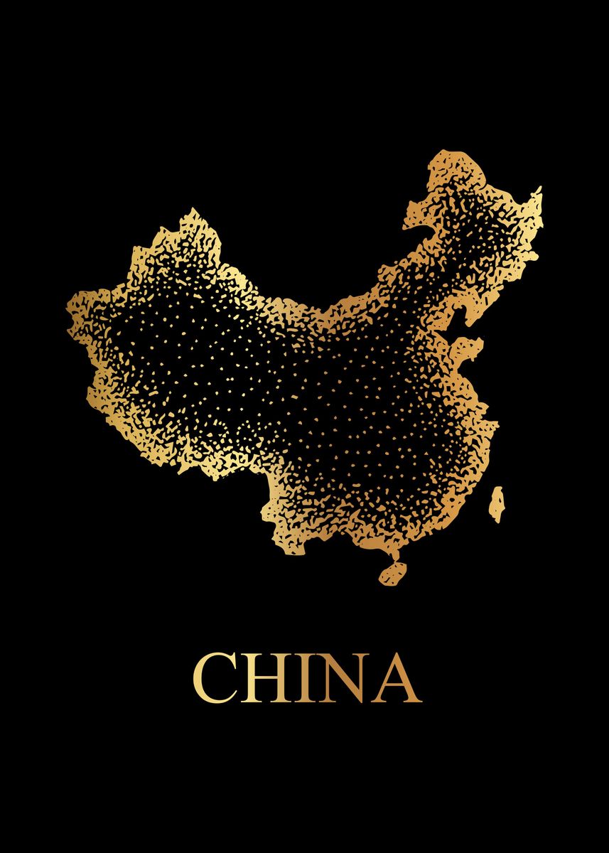 'China Map' Poster by Maricris M | Displate