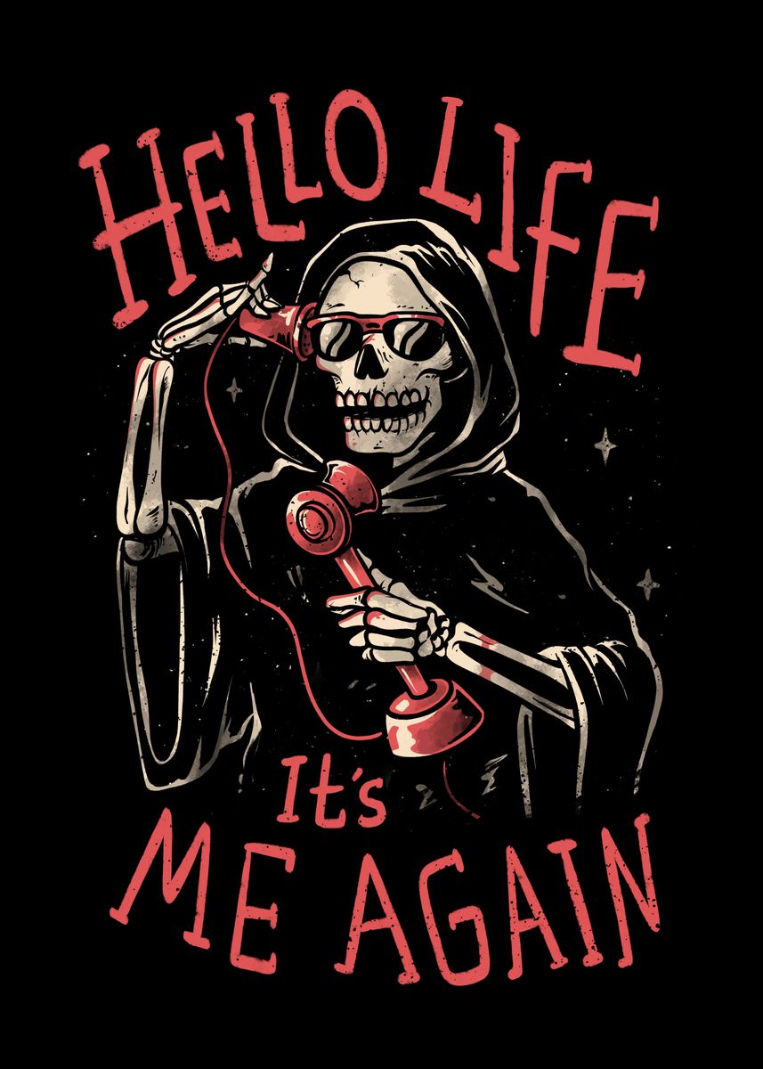 'Death Call ' Poster, picture, metal print, paint by Eduardo Ely | Displate