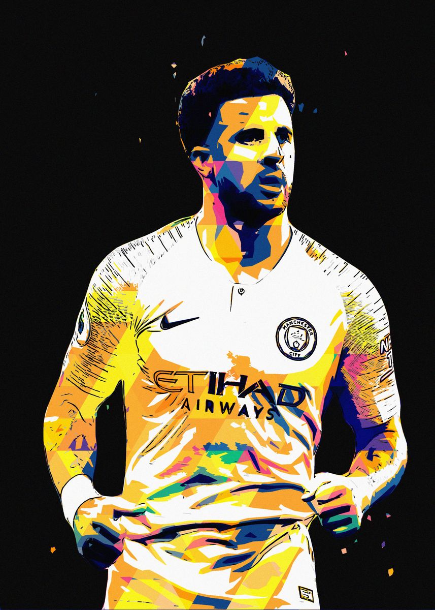 'Kyle Walker' Poster, picture, metal print, paint by HildaWarren Studio ...