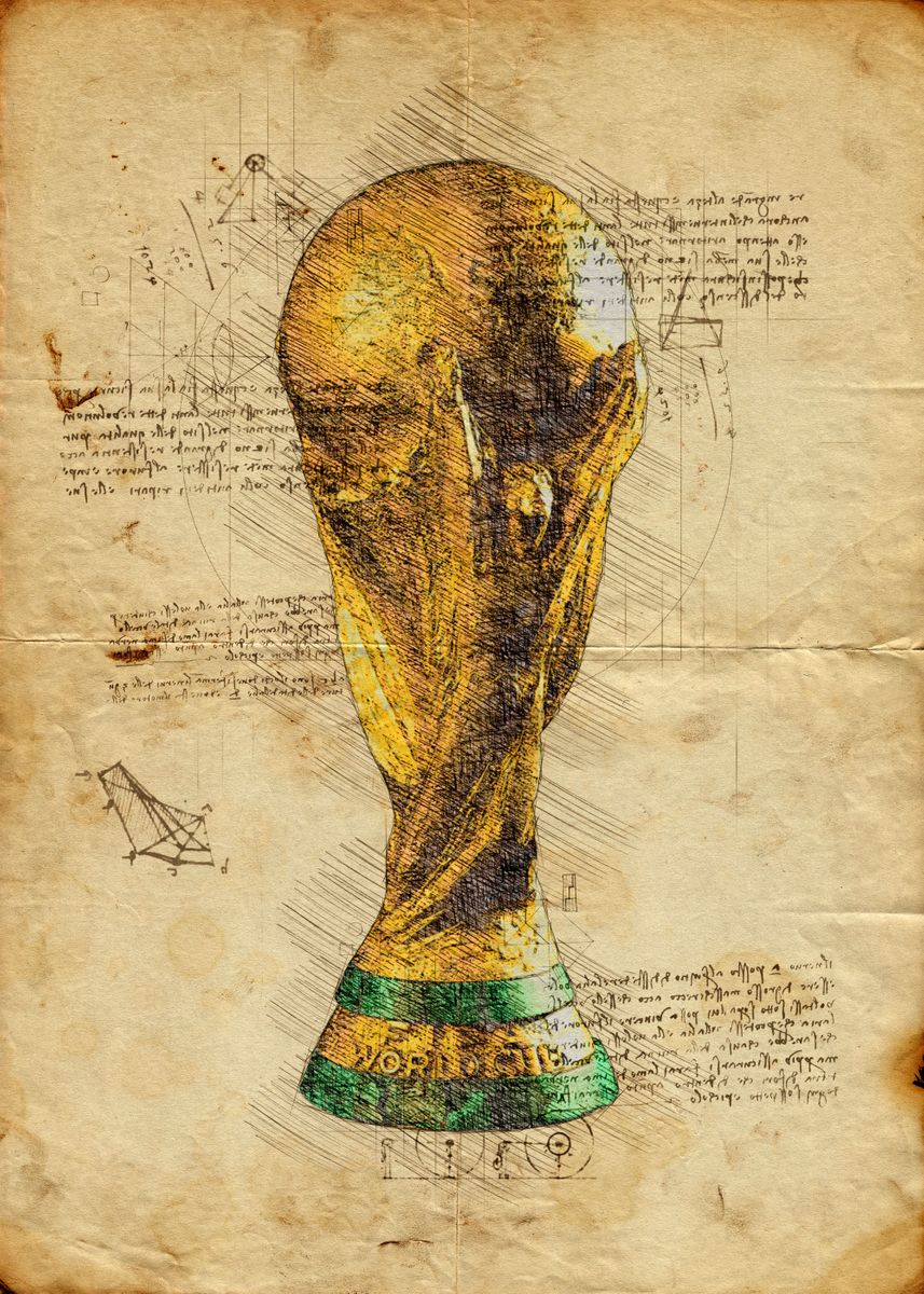 'World cup' Poster, picture, metal print, paint by Posterlicious | Displate