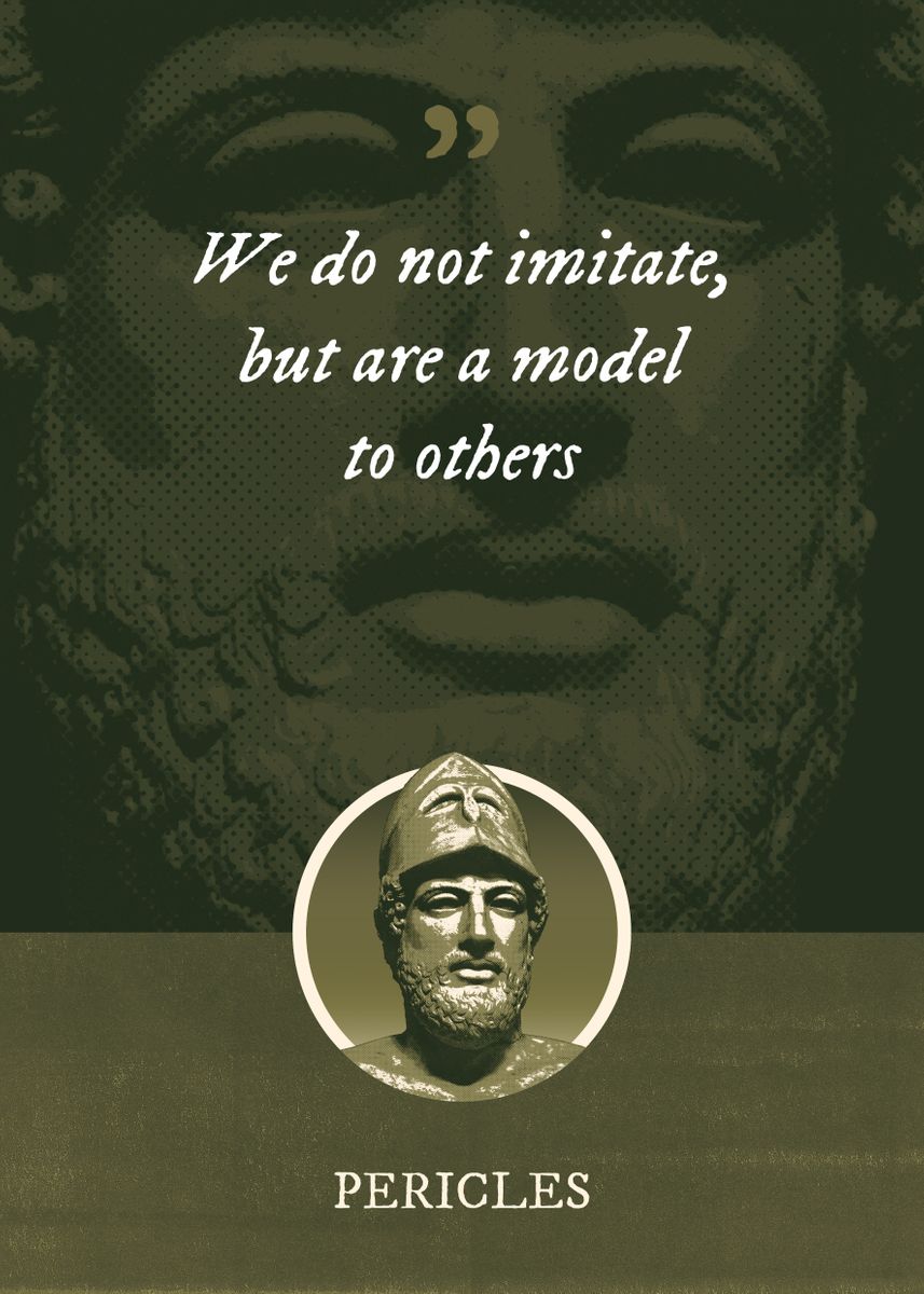 'We do not imitate but are' Poster by Syahrasi | Displate