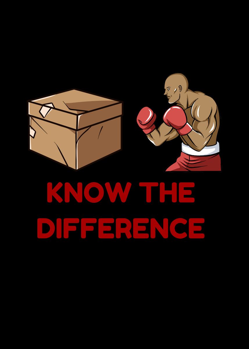 'Carton Box VS Boxing' Poster, picture, metal print, paint by Youwantit ...