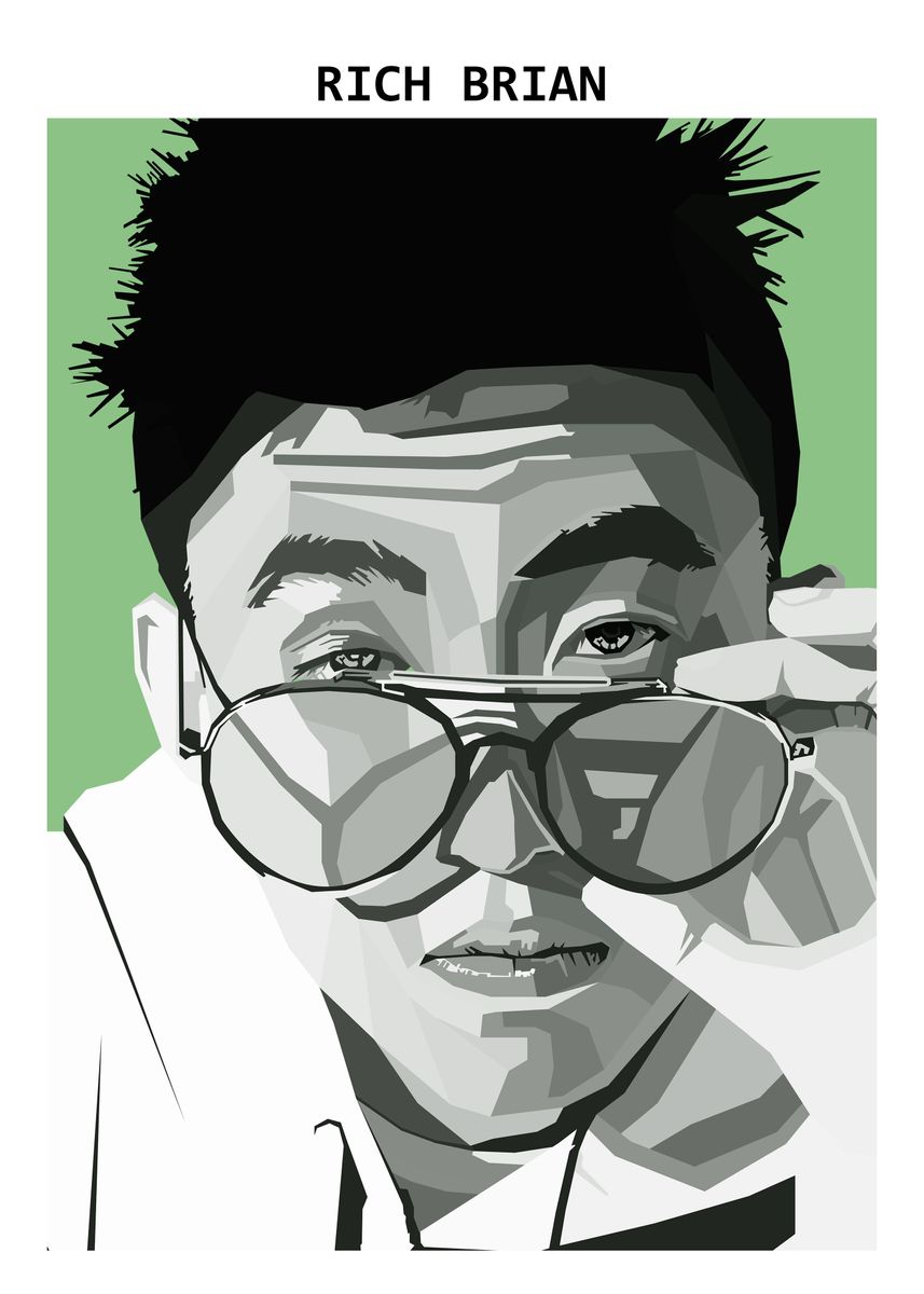 'Rich Brian Rapper' Poster, picture, metal print, paint by NGUYEN DINH ...