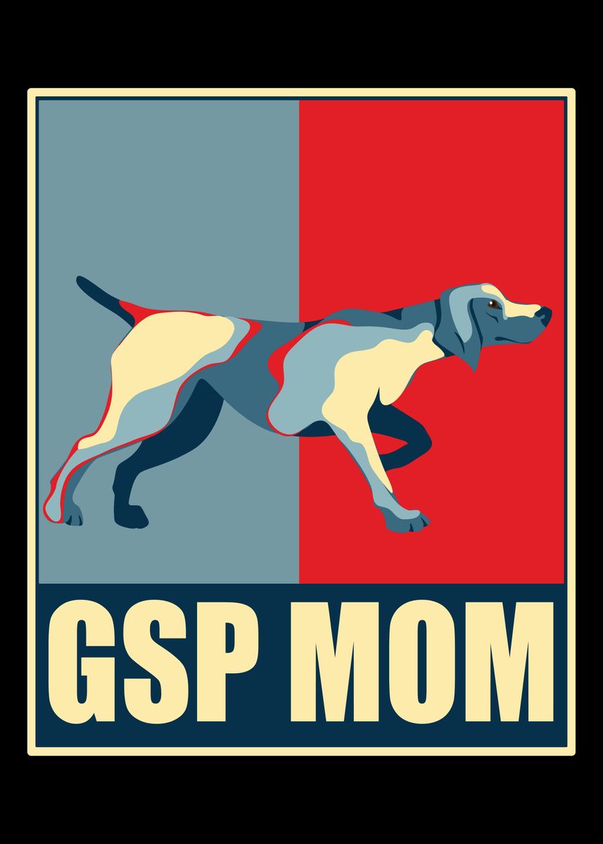 'German Shorthair Pointer' Poster, picture, metal print, paint by ...