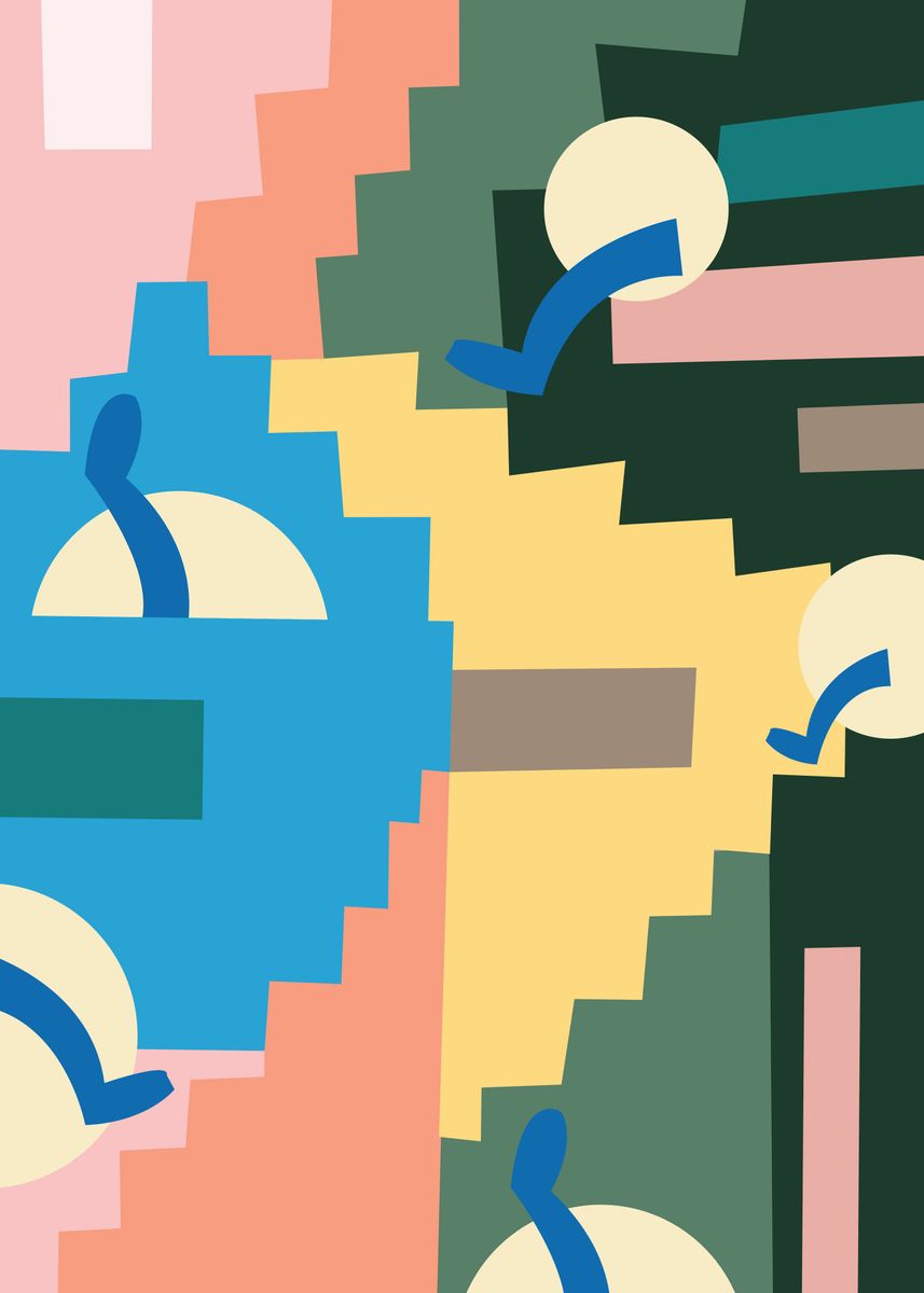 'Stairs of Life' Poster, picture, metal print, paint by Jami | Displate