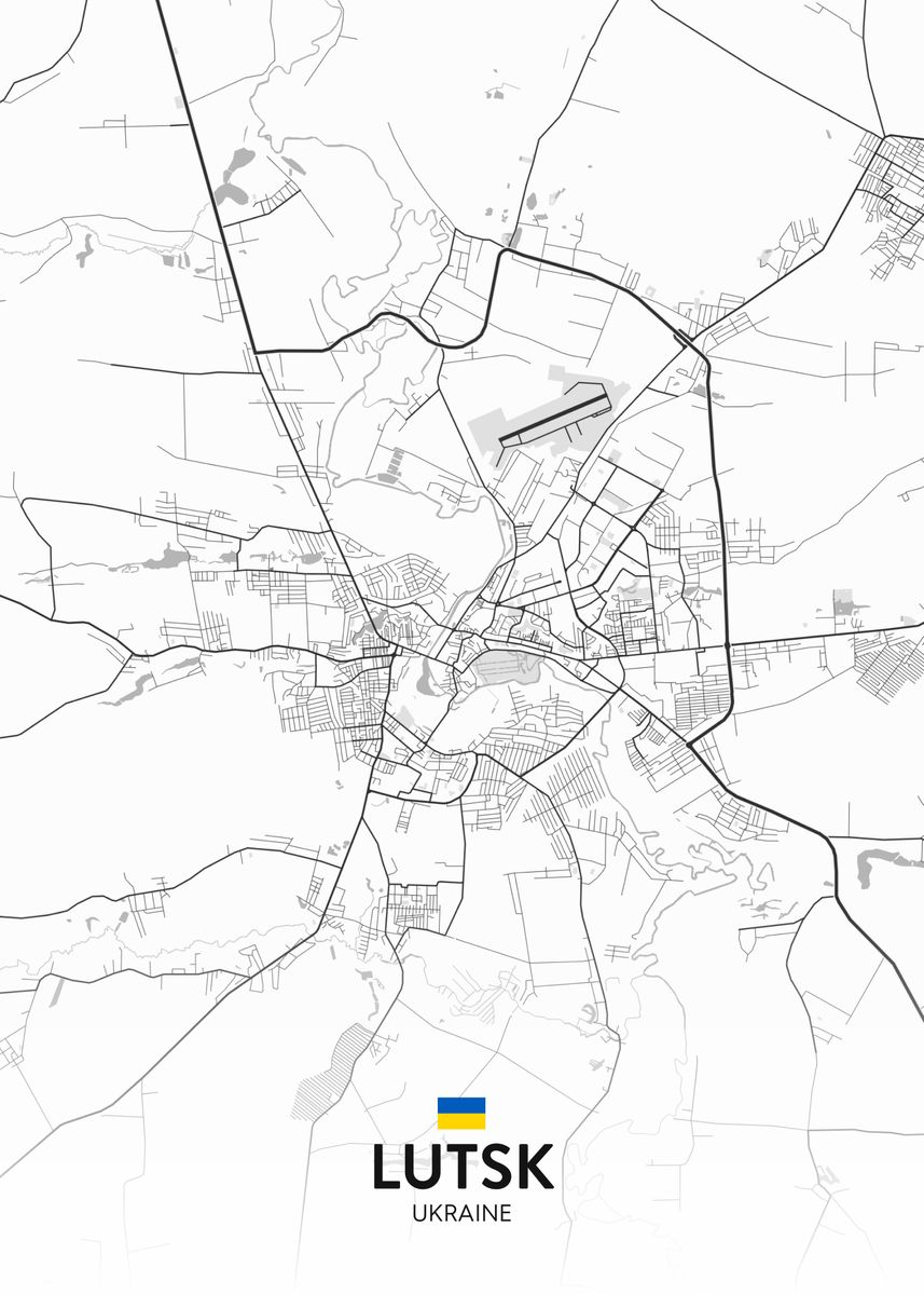 'Lutsk UA' Poster, picture, metal print, paint by IMR Designs | Displate