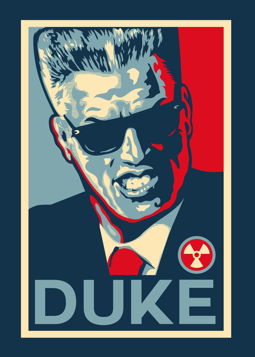 'DUKE' Poster, picture, metal print, paint by Demonigote Shirts | Displate