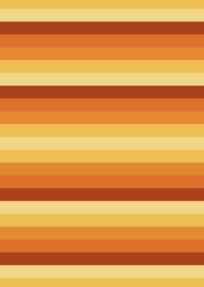 '70s Stripes Horizontal' Poster, picture, metal print, paint by Josh B ...