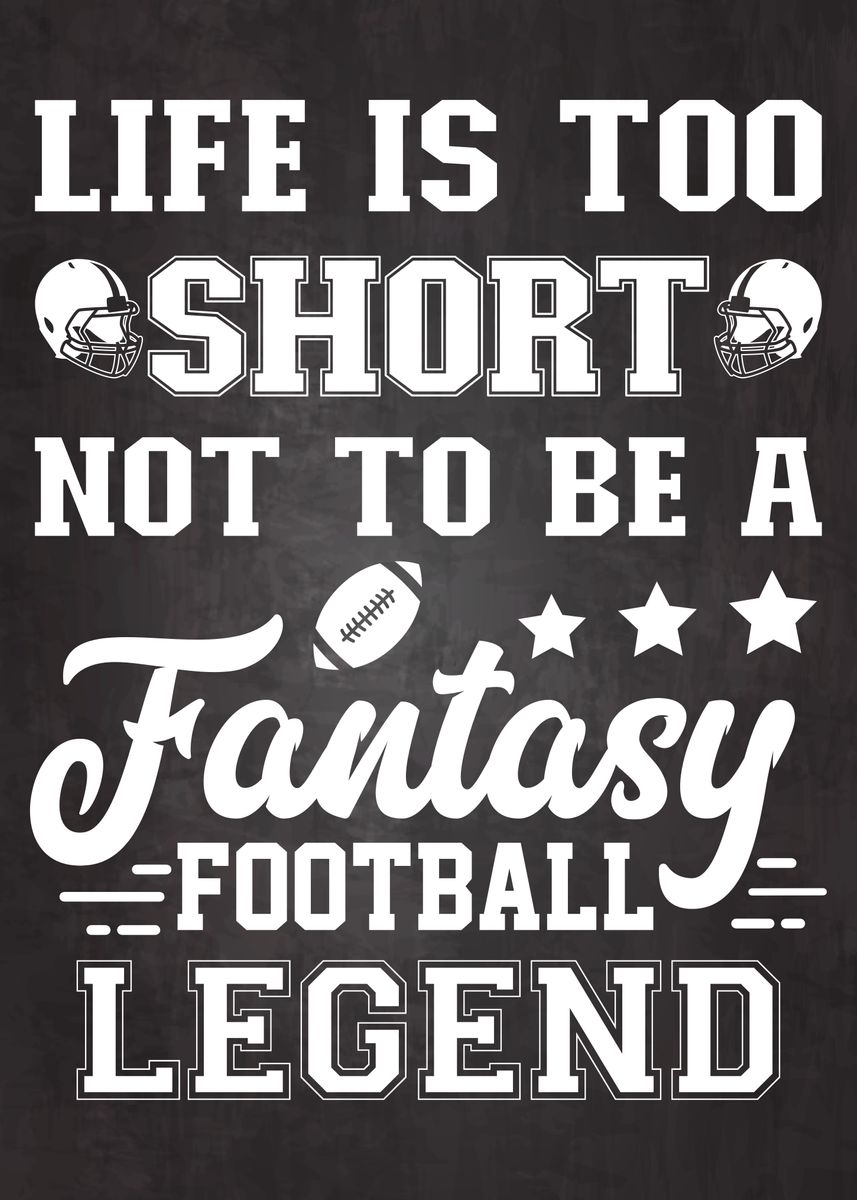 'Fantasy Football Legend' Poster, picture, metal print, paint by ...