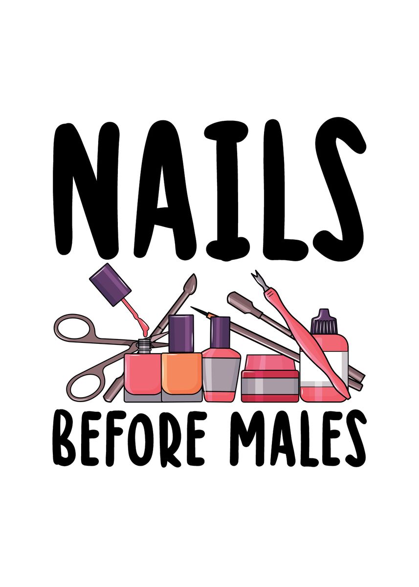 'Nail Tech Cosmetologists' Poster, picture, metal print, paint by TW ...