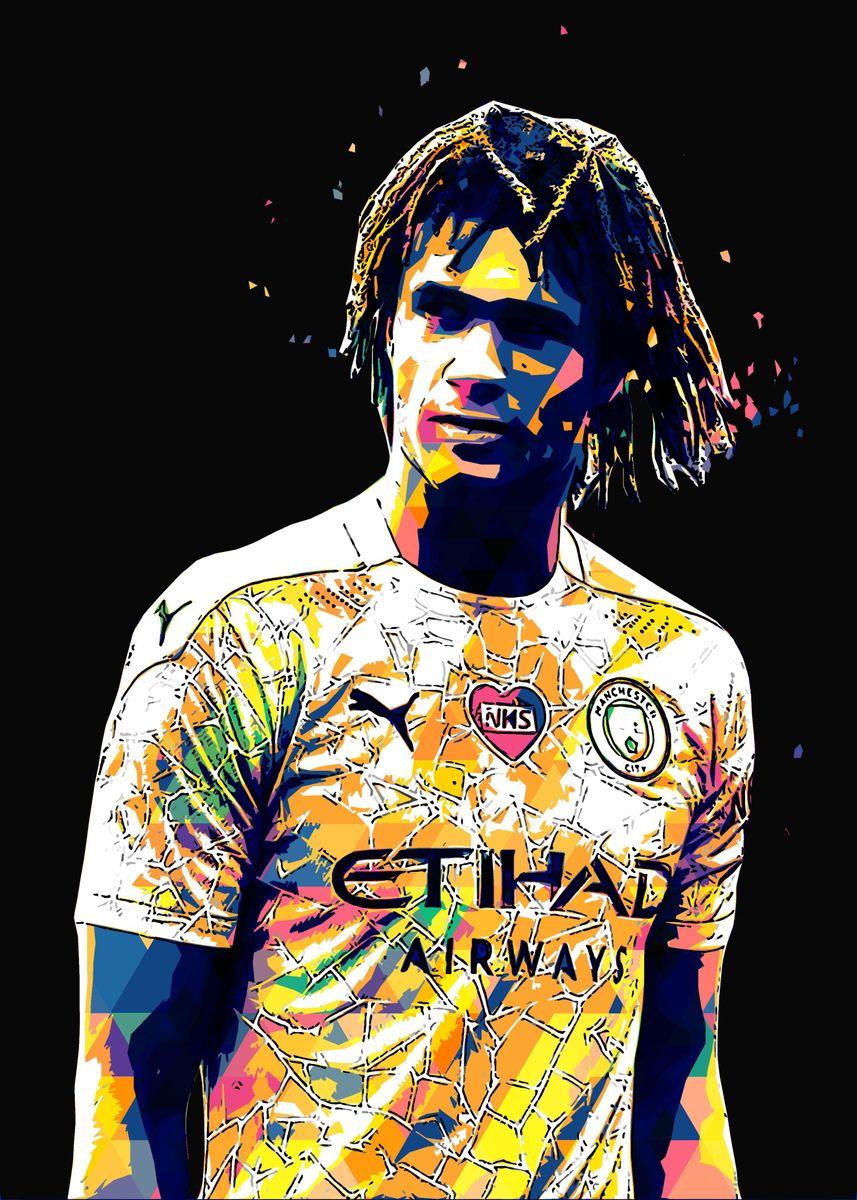 'Nathan Ake' Poster, picture, metal print, paint by HildaWarren Studio ...