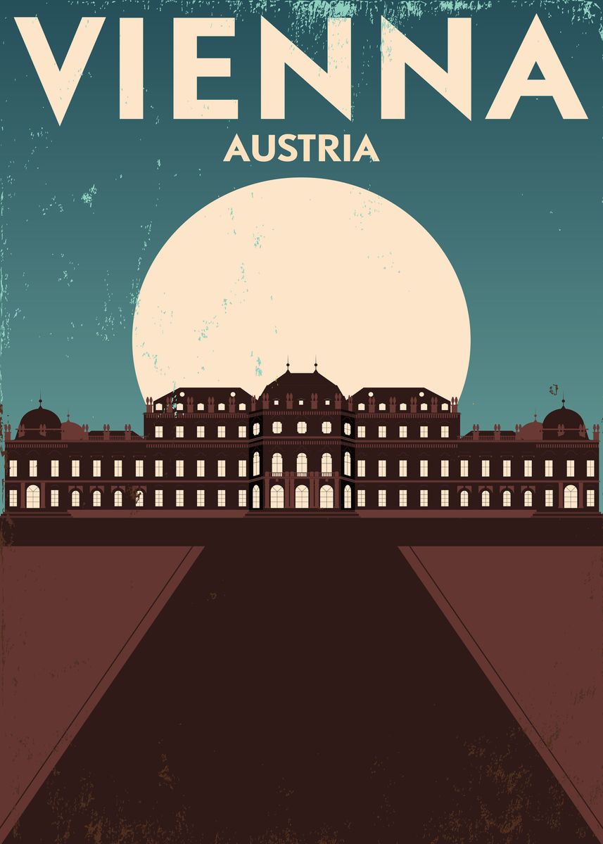 'Vienna Austira vintage' Poster, picture, metal print, paint by ...