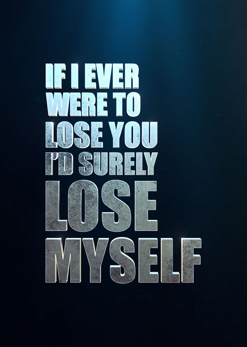 'lose myself' Poster, picture, metal print, paint by Christopher ...