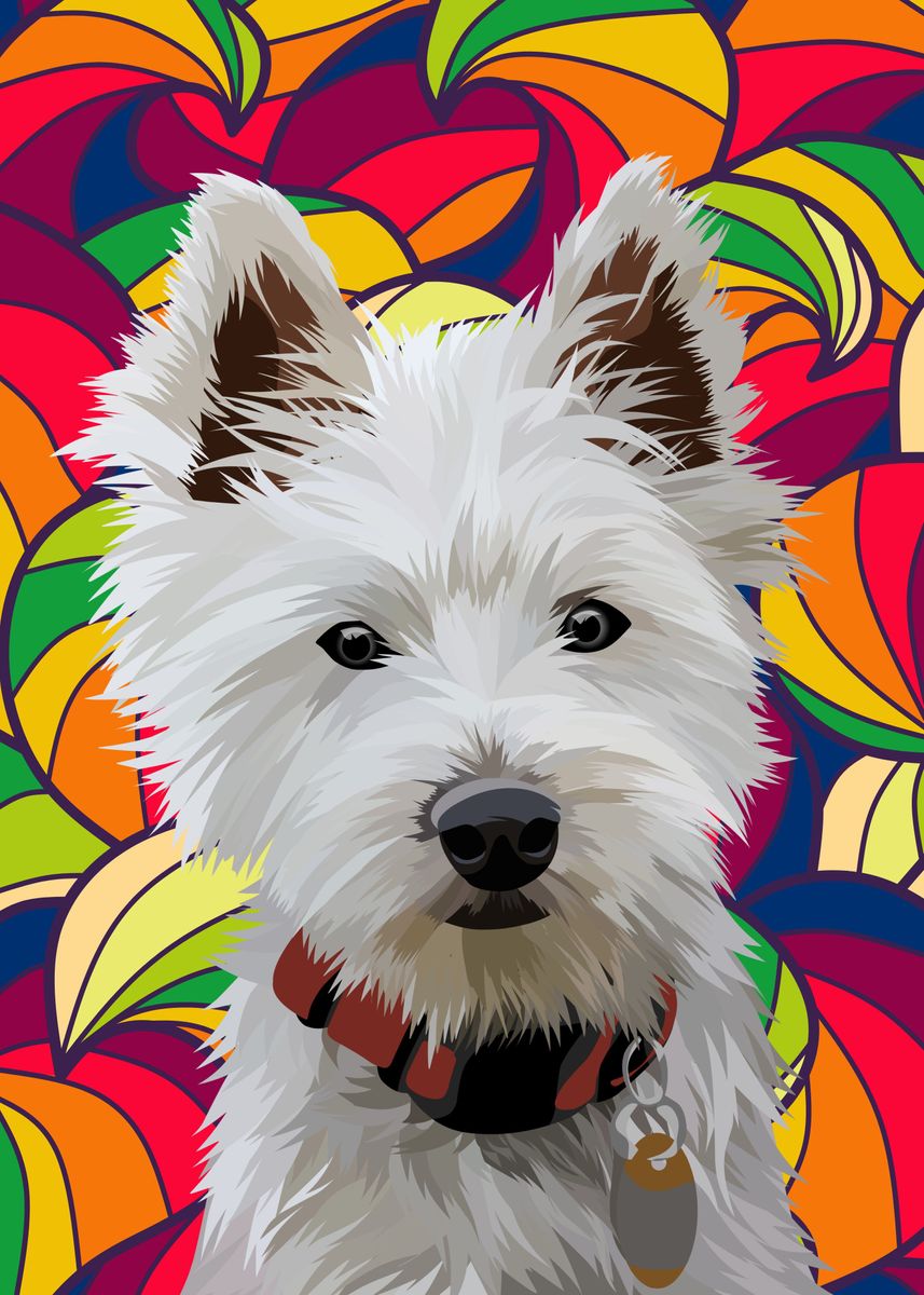 'animal pet dog' Poster, picture, metal print, paint by Mshel Tyan ...