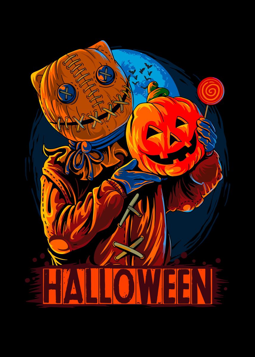 '95 Halloween pumpkin 95' Poster by Danika Wiza | Displate