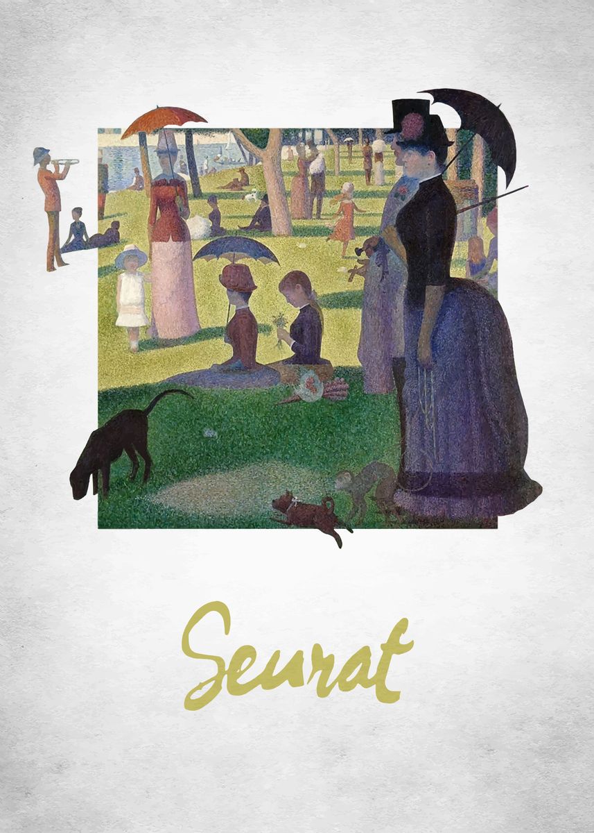 'Georges Seurat' Poster, picture, metal print, paint by Bo Kev | Displate
