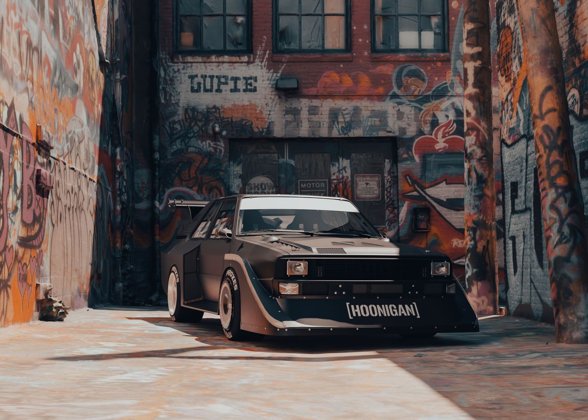 'Audi Quattro S1 Group B' Poster by Demetr0s Designs | Displate