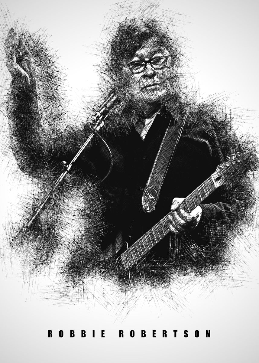 'Robbie Robertson' Poster, picture, metal print, paint by Clay Williams ...