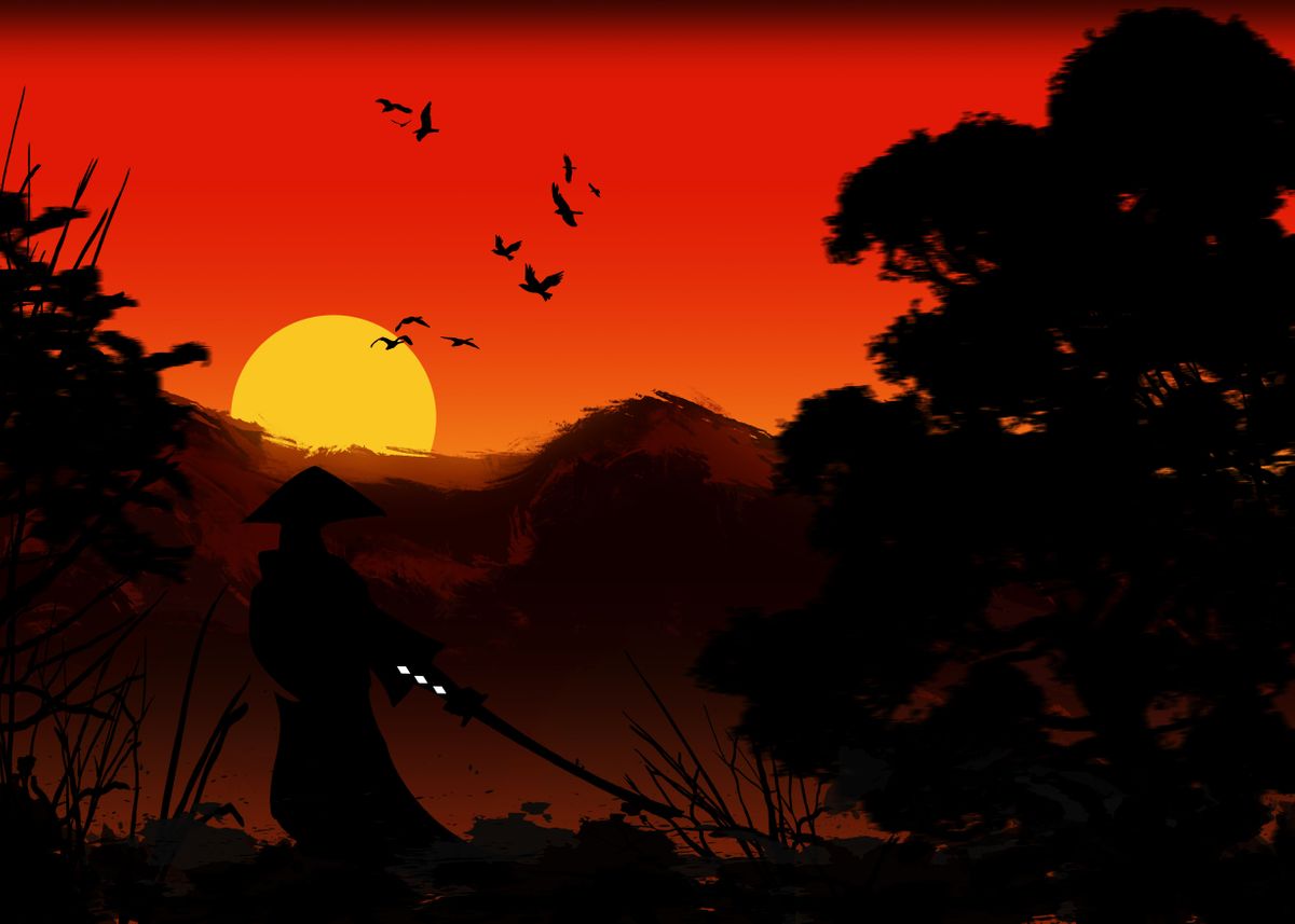 'Samurai budo 3' Poster by Phantom Illustrations | Displate