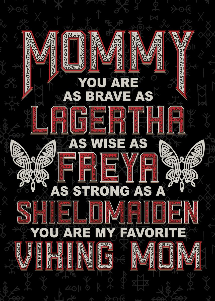 'Norse Viking Mom' Poster, picture, metal print, paint by StefanART ...