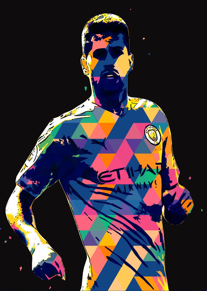 'Joao Cancelo' Poster, picture, metal print, paint by HildaWarren ...