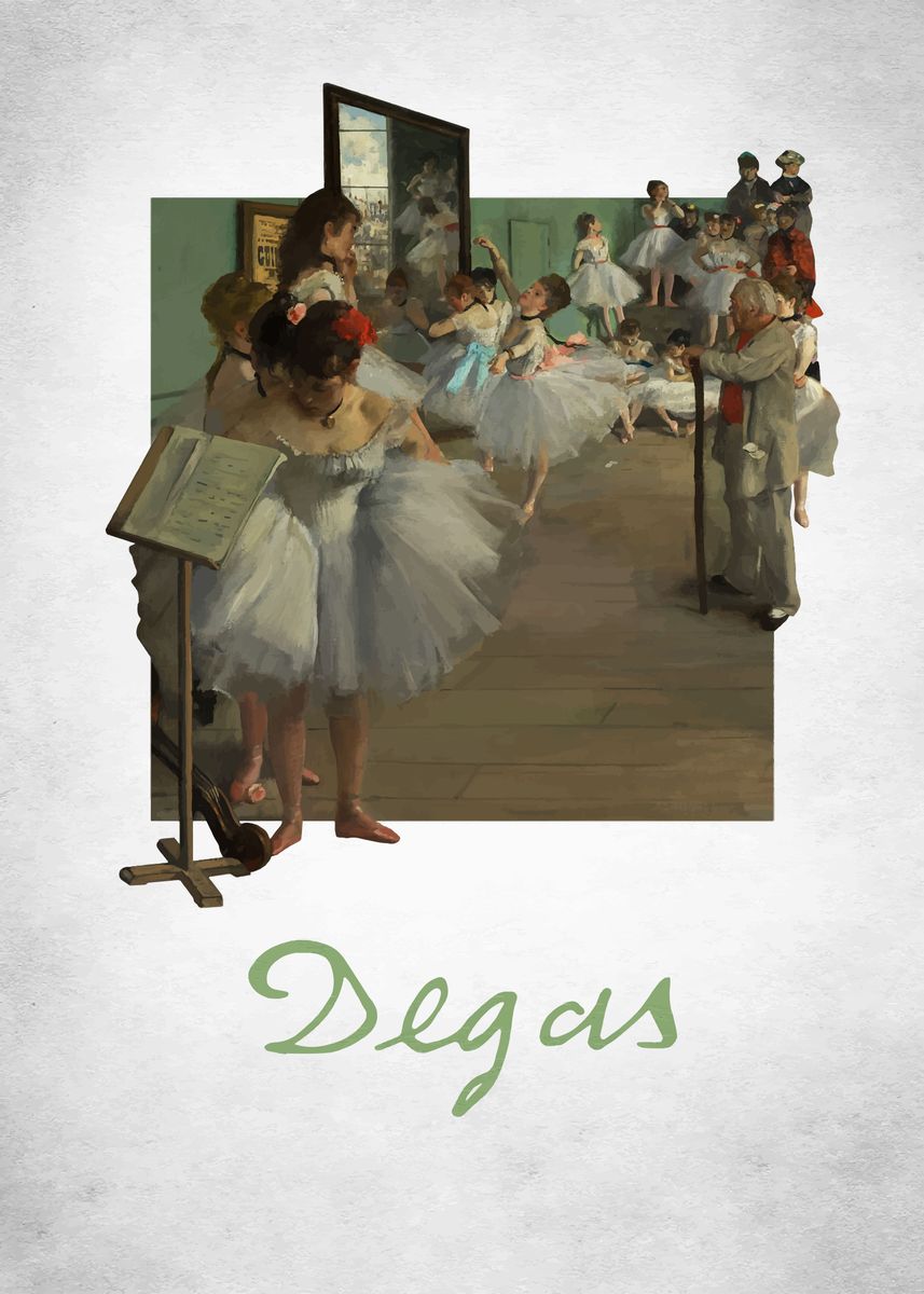 'Edgar Degas' Poster, picture, metal print, paint by Bo Kev | Displate