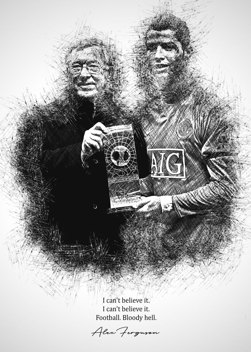 'Sir Alex Ferguson' Poster, picture, metal print, paint by Clay ...