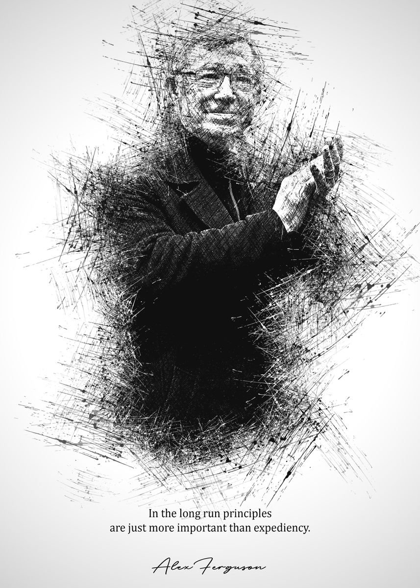 'Sir Alex Ferguson' Poster, picture, metal print, paint by Clay ...