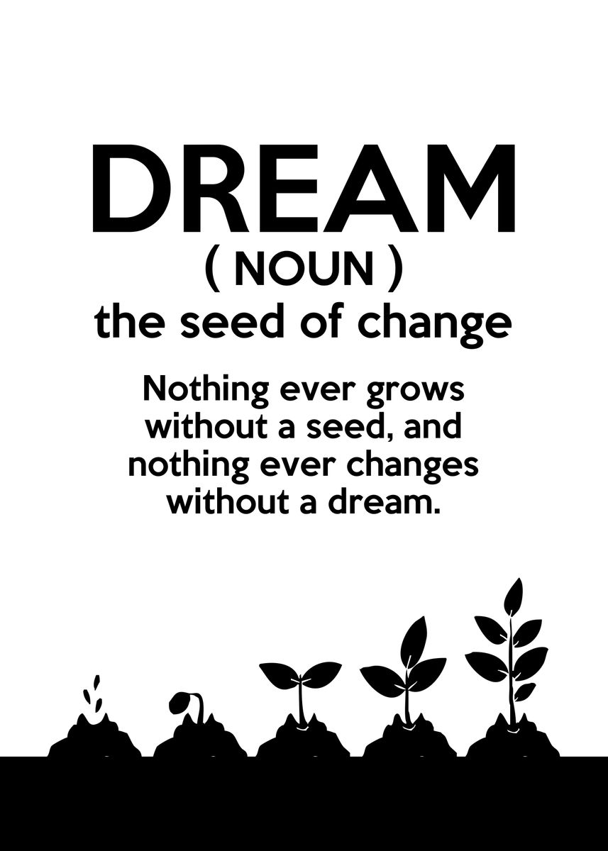 'Dream Seed Change DB' Poster, picture, metal print, paint by ...