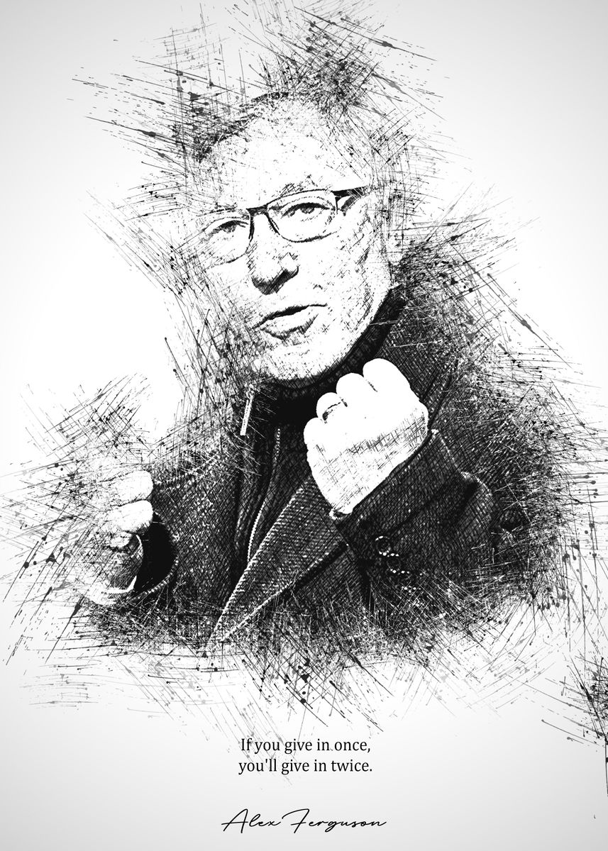 'Sir Alex Ferguson' Poster, picture, metal print, paint by Clay ...