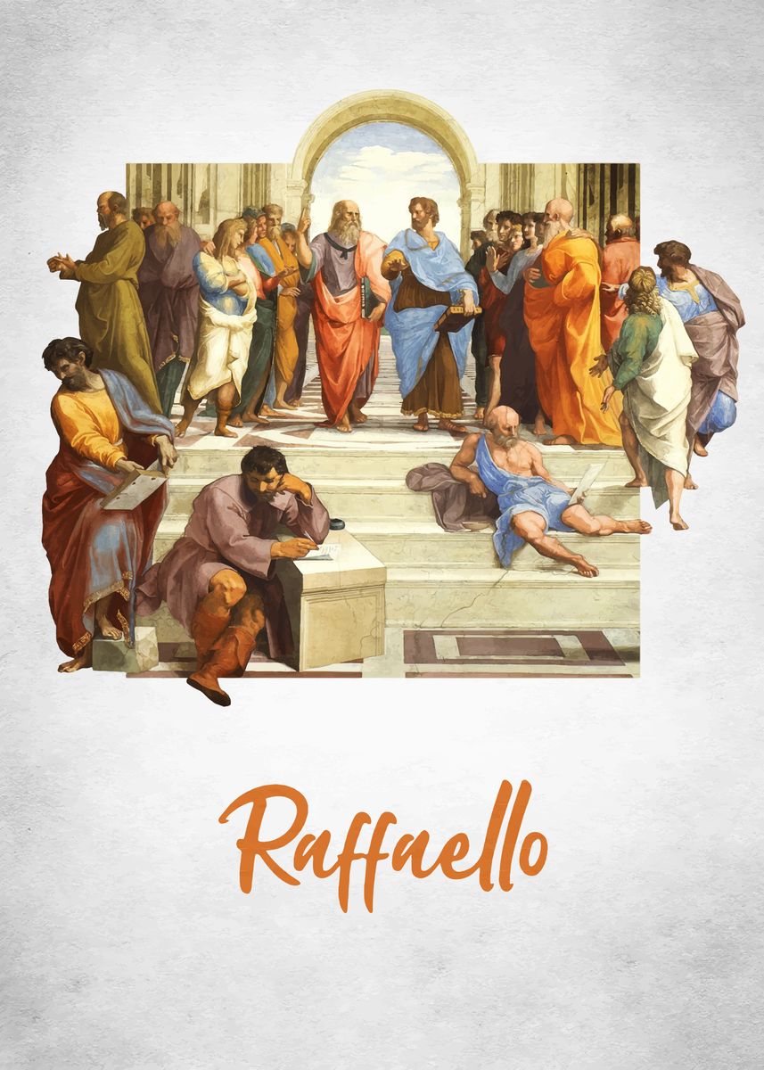'Raffaello' Poster, picture, metal print, paint by Bo Kev | Displate